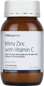 Metagenics Meta Zinc with Vitamin C Powder 114g